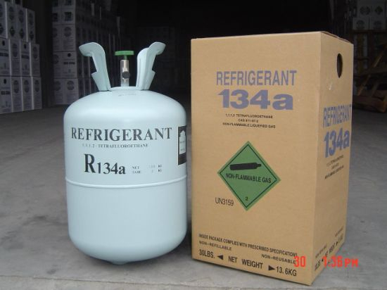 Cilindro desechable 13,6 kg 30 libras de gas refrigerante R134A - Comprar R134A, Gas ...